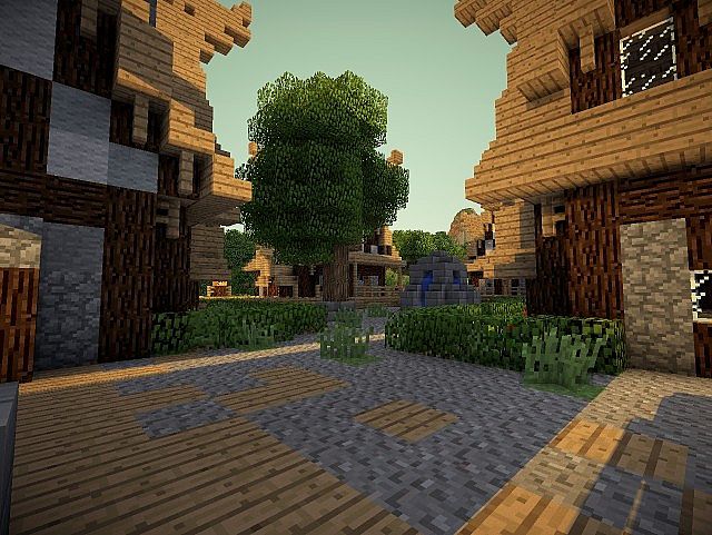 Helmton, a small farming village. Minecraft Map
