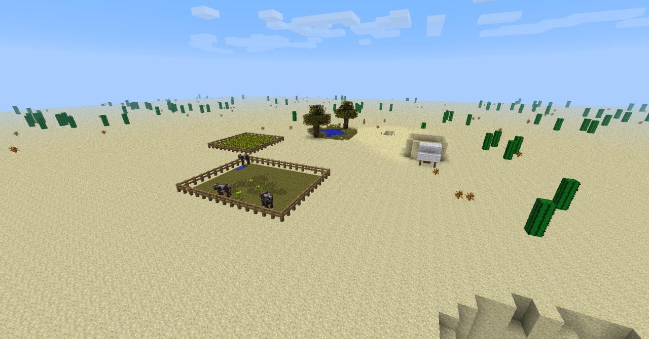 Desert survival Minecraft Map