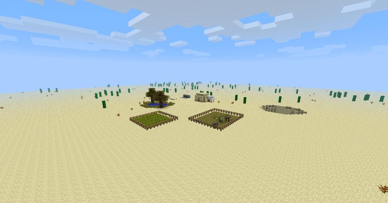 Desert survival Minecraft Map