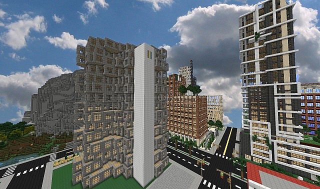 Modern Office Building ' The Cloud ' Minecraft Map