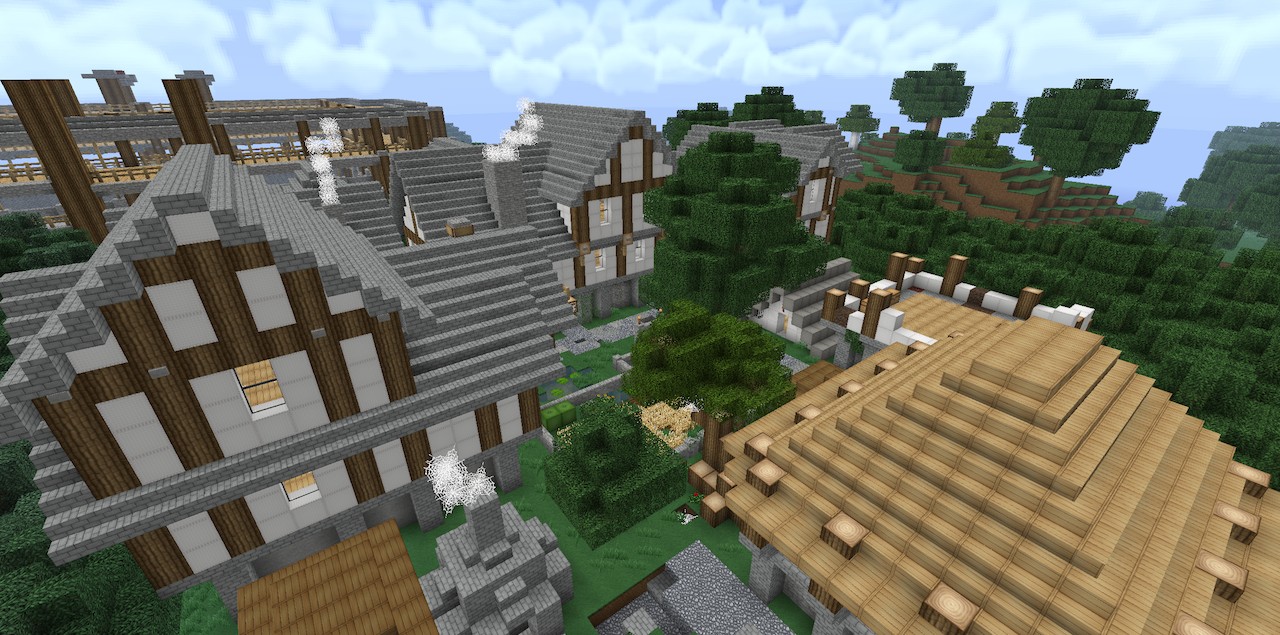 Small midieval village Minecraft Map