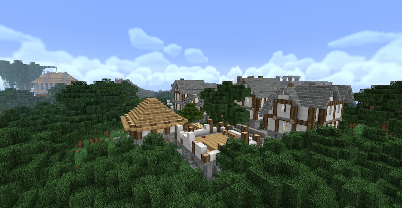 Small midieval village Minecraft Map