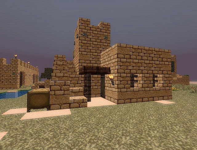 Desert Buildings - Houses And Market Minecraft Map