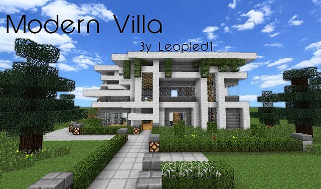Modern Villa (First Modern Home) Minecraft Map