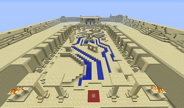 Sand Temple PVP Team Fortress MAP Minecraft Map