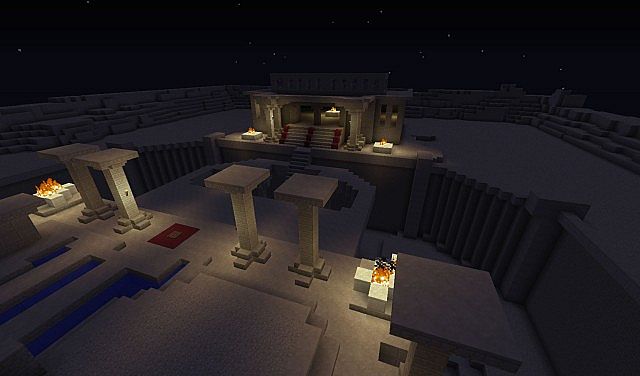 Sand Temple PVP Team Fortress MAP Minecraft Map