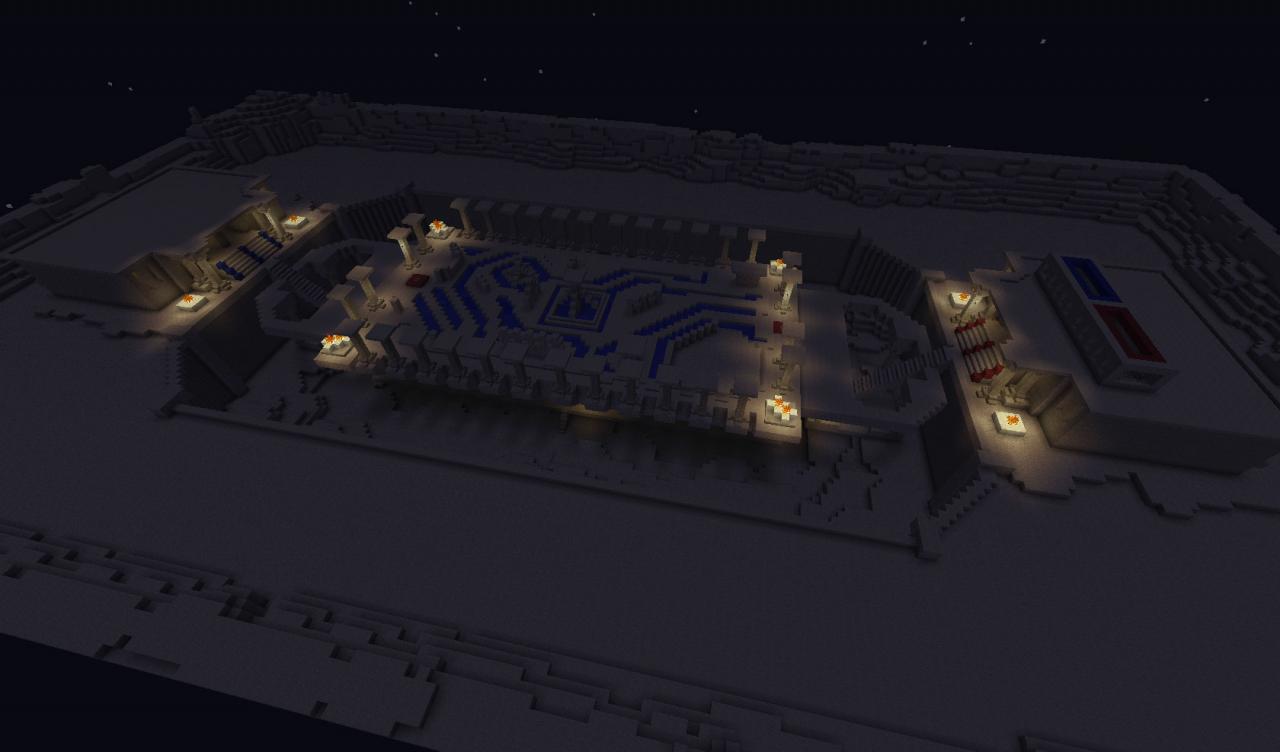 Sand Temple PVP Team Fortress MAP Minecraft Map