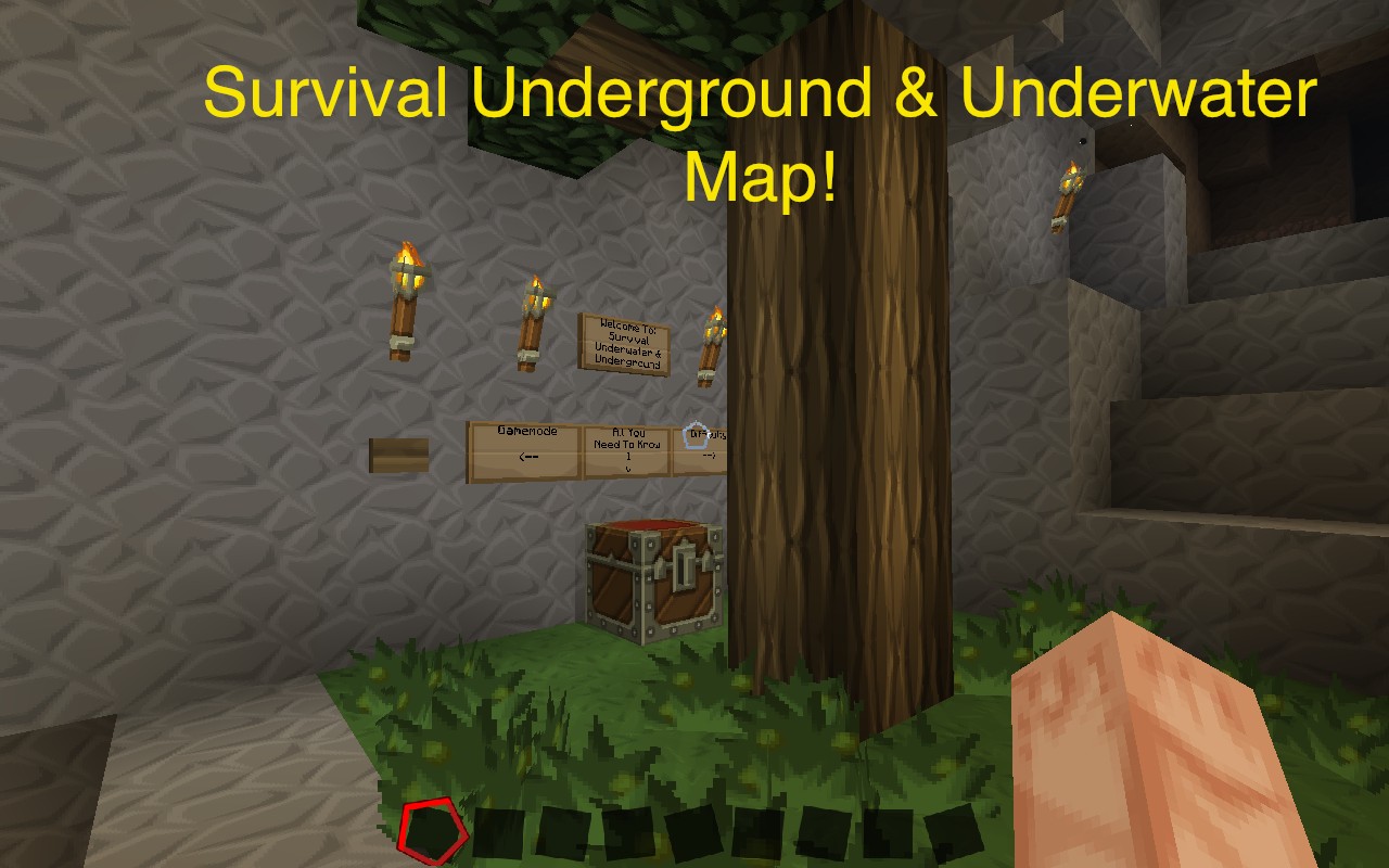 Minecraft Underground & Underwater Survival Minecraft Map