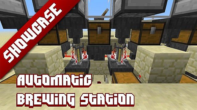 Fully automated brewing station Minecraft Map
