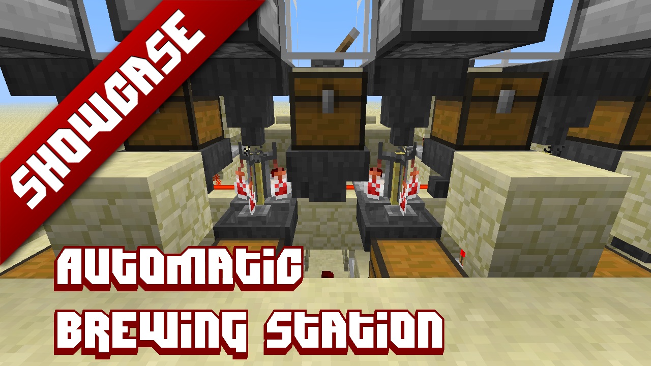 Fully automated brewing station Minecraft Map