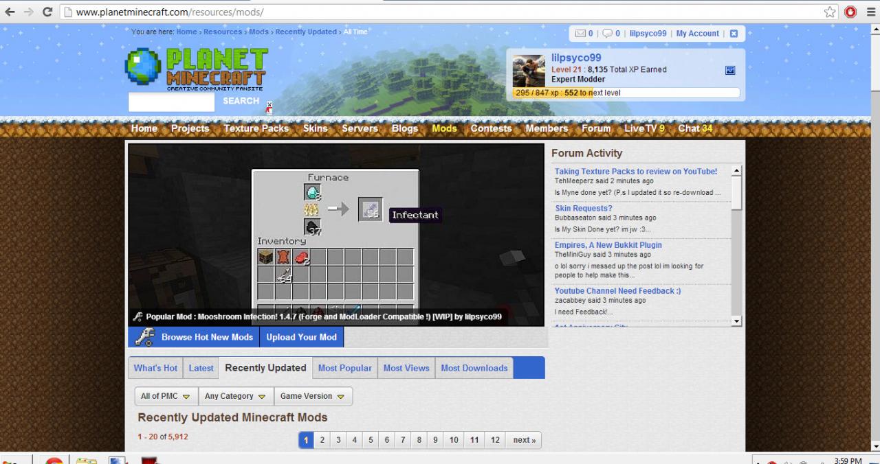 Mushroom Infection! 1.4.7 (Forge and ModLoader Compatible !) {Now Spawn ...