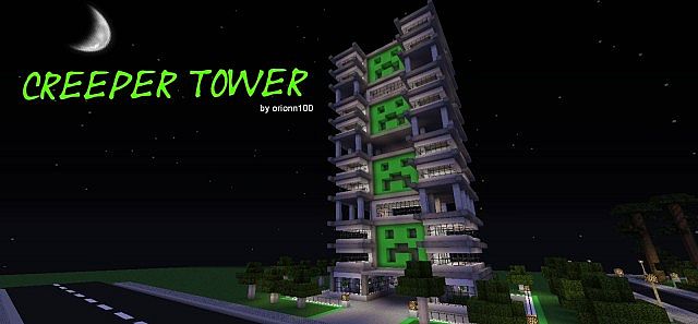 creeper tower Minecraft Map