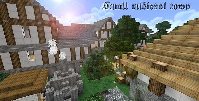 Small midieval village Minecraft Map