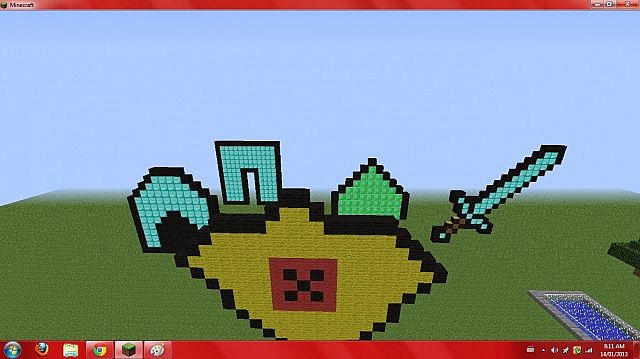 Pixel Art Minecraft Map
