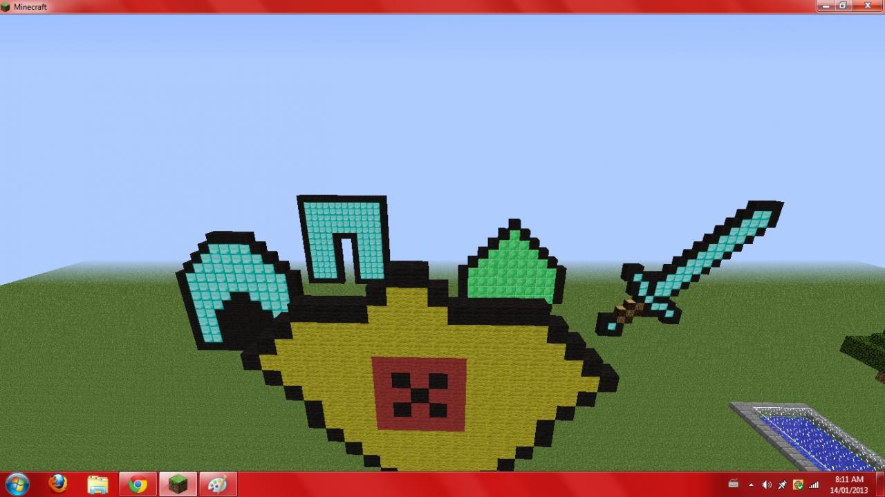 Pixel Art Minecraft Map