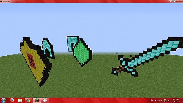 Pixel Art Minecraft Map