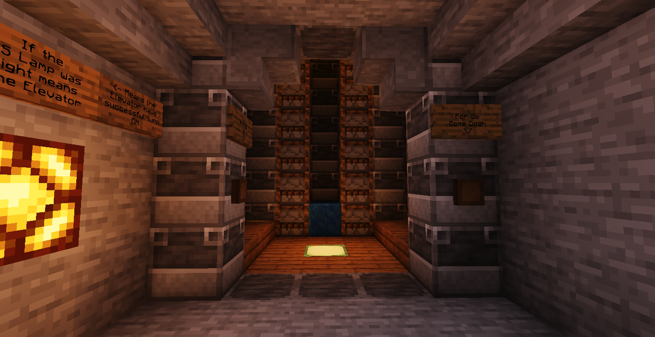 YK 3x3 MC Realistic Elevator Minecraft Map