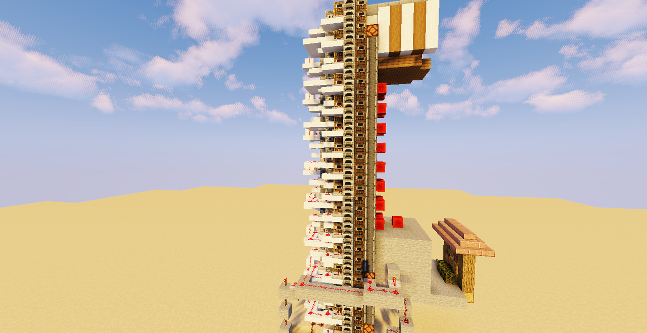 YK 3x3 MC Realistic Elevator Minecraft Map