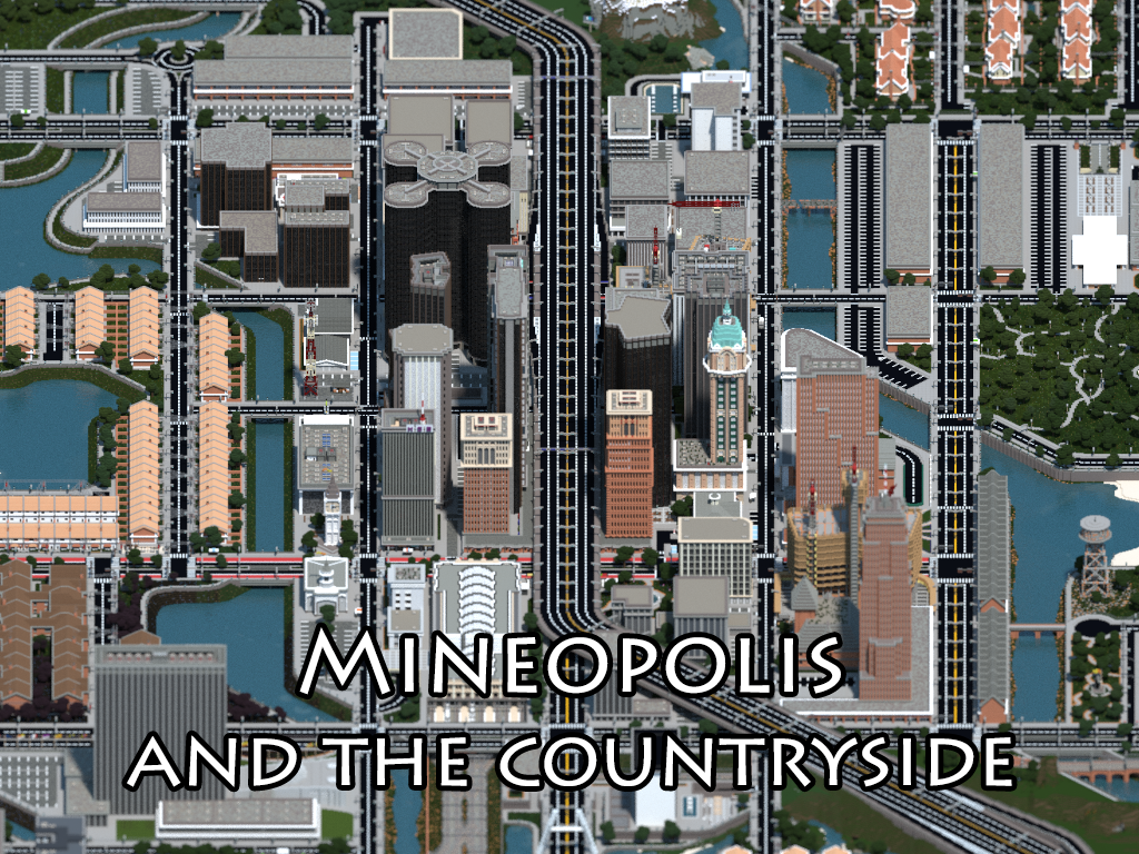 Mineopolis and the Countryside | Huge Realistic Modern City with ...