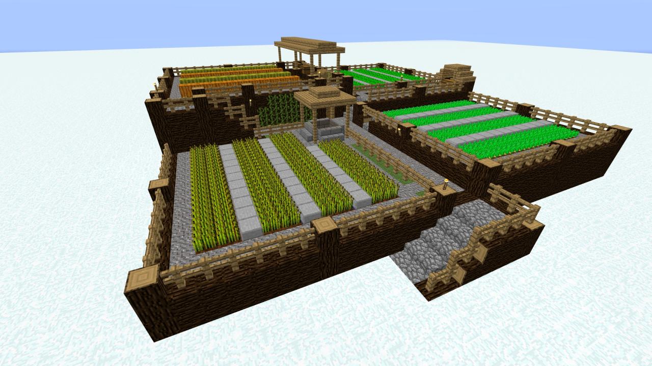 Elevated farm Minecraft Map
