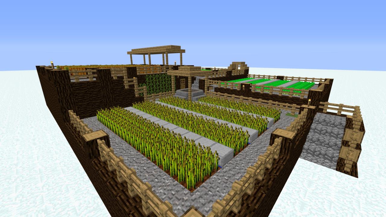 Elevated farm Minecraft Map