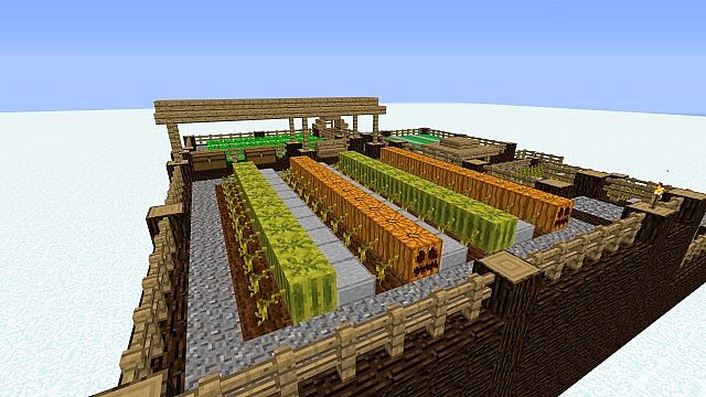 Elevated farm Minecraft Map