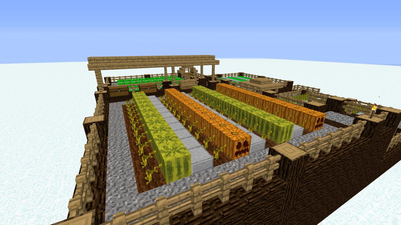 Elevated farm Minecraft Map
