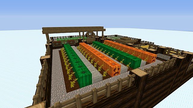 Elevated farm Minecraft Map