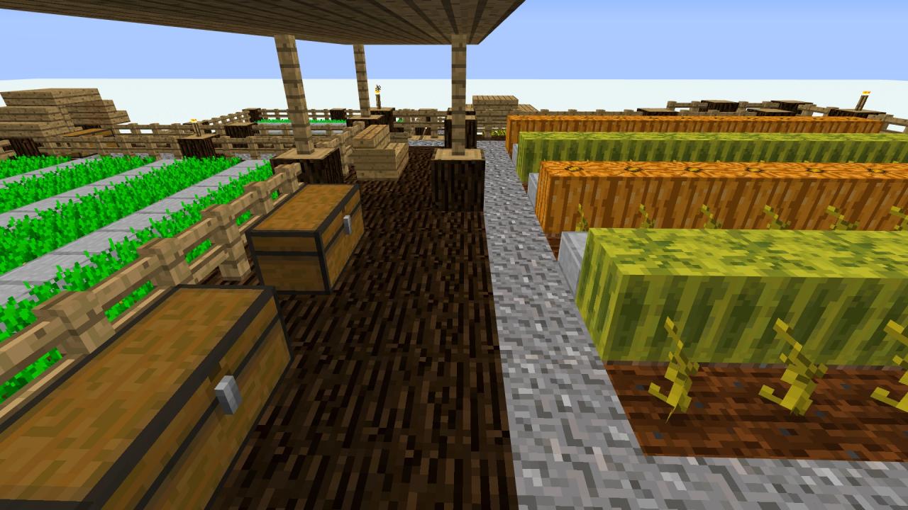 Elevated farm Minecraft Map