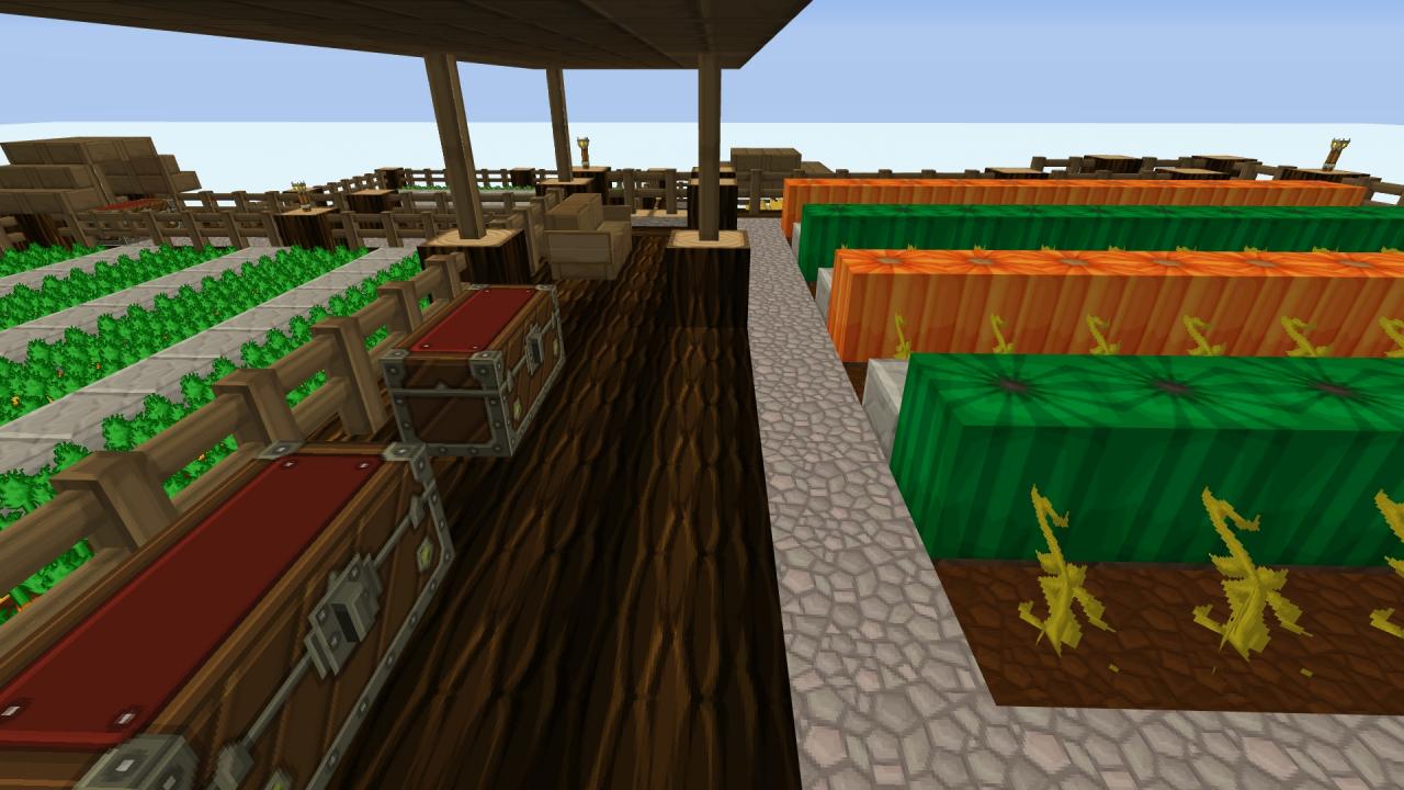 Elevated farm Minecraft Map