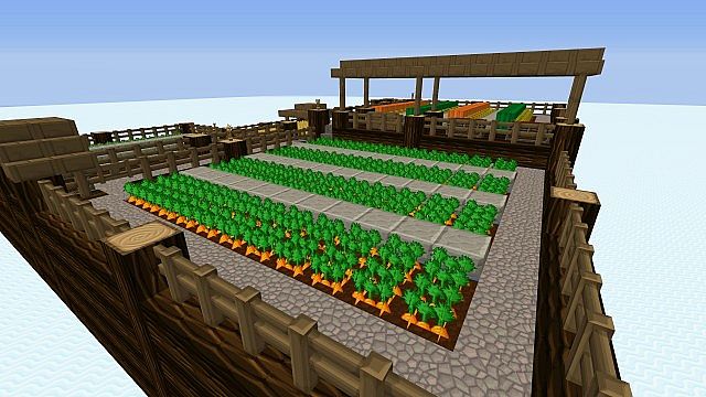 Elevated farm Minecraft Map