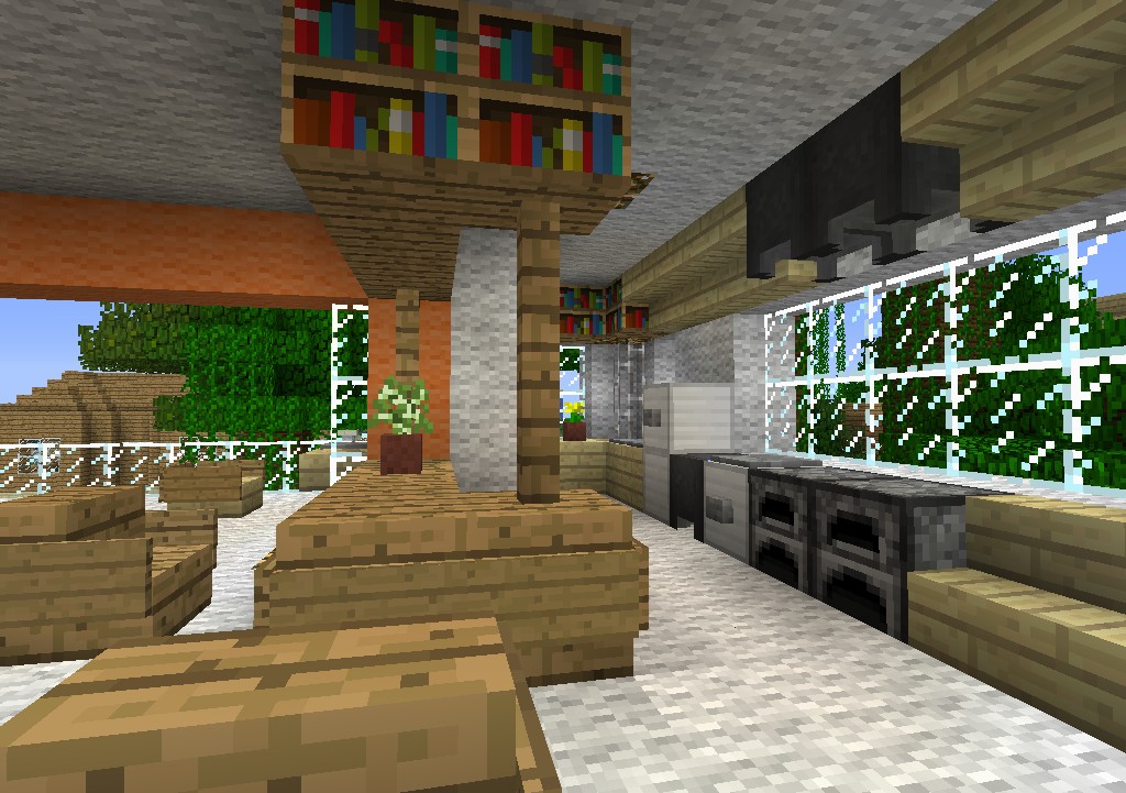 Modern House with presentable Art Gallery Minecraft Map