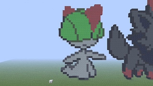 Ralts Pixel Art Minecraft Map