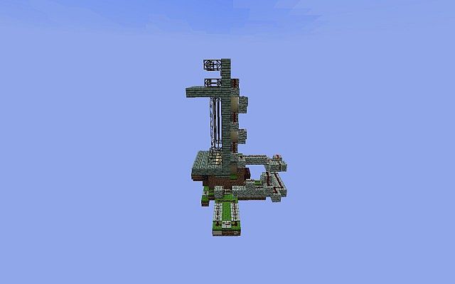 Compact Up&Down Sand Elevator 2x1 Minecraft Map