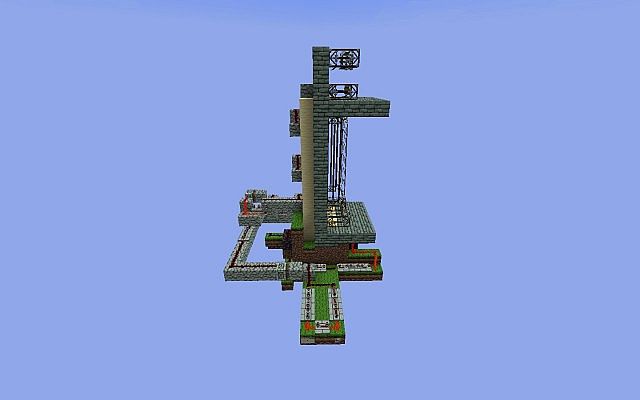 Compact Up&Down Sand Elevator 2x1 Minecraft Map