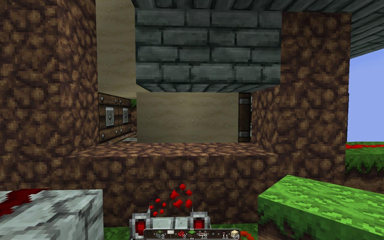 Compact Up&Down Sand Elevator 2x1 Minecraft Map