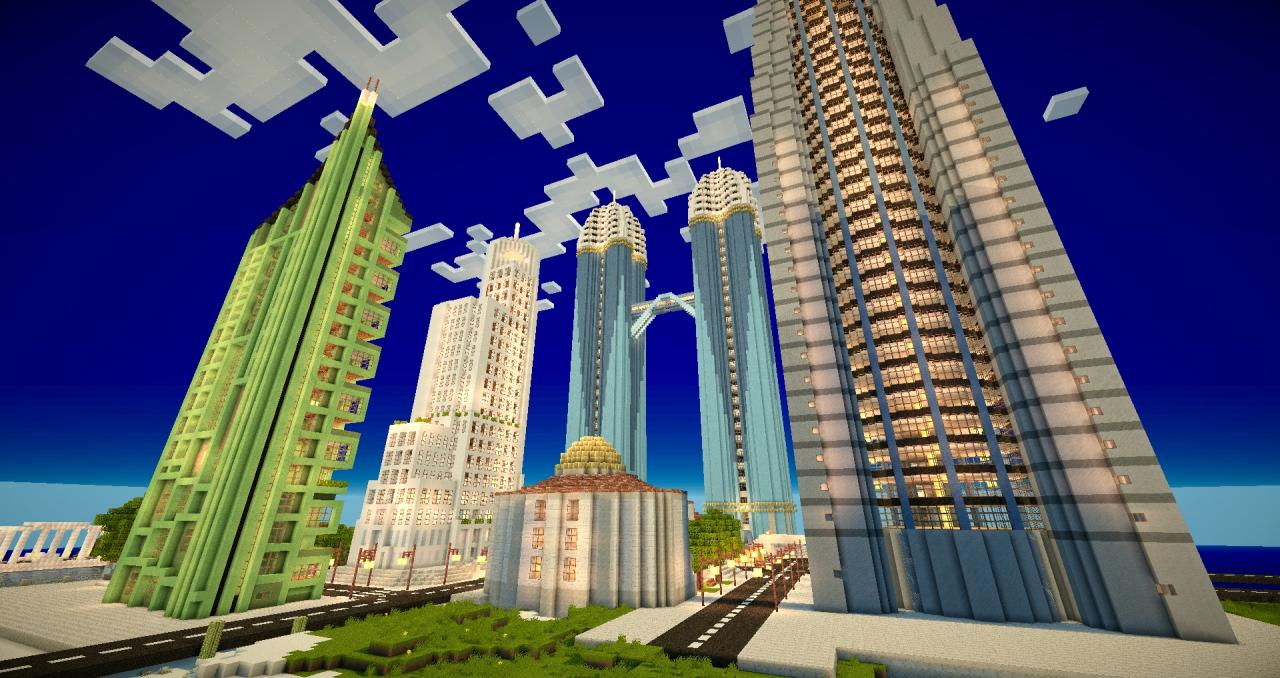 New Sunfield City [Modern City Project](v.0.0.6) Minecraft Map