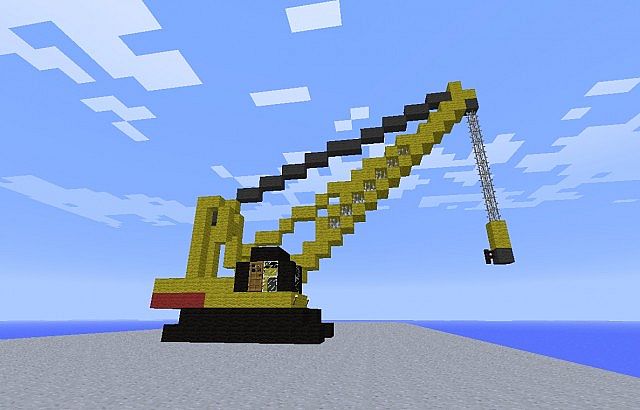Crawler Crane (Yellow) Fox Inc. Minecraft Map