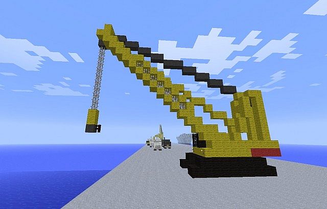 Crawler Crane (Yellow) Fox Inc. Minecraft Map