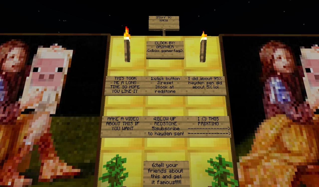 Clock that counts to sixty!!! Minecraft Map