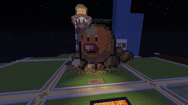 Diglett Pixel art. Minecraft Map