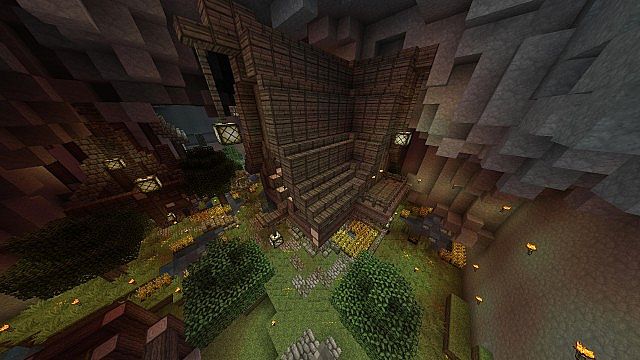 Medieval underground village Minecraft Project