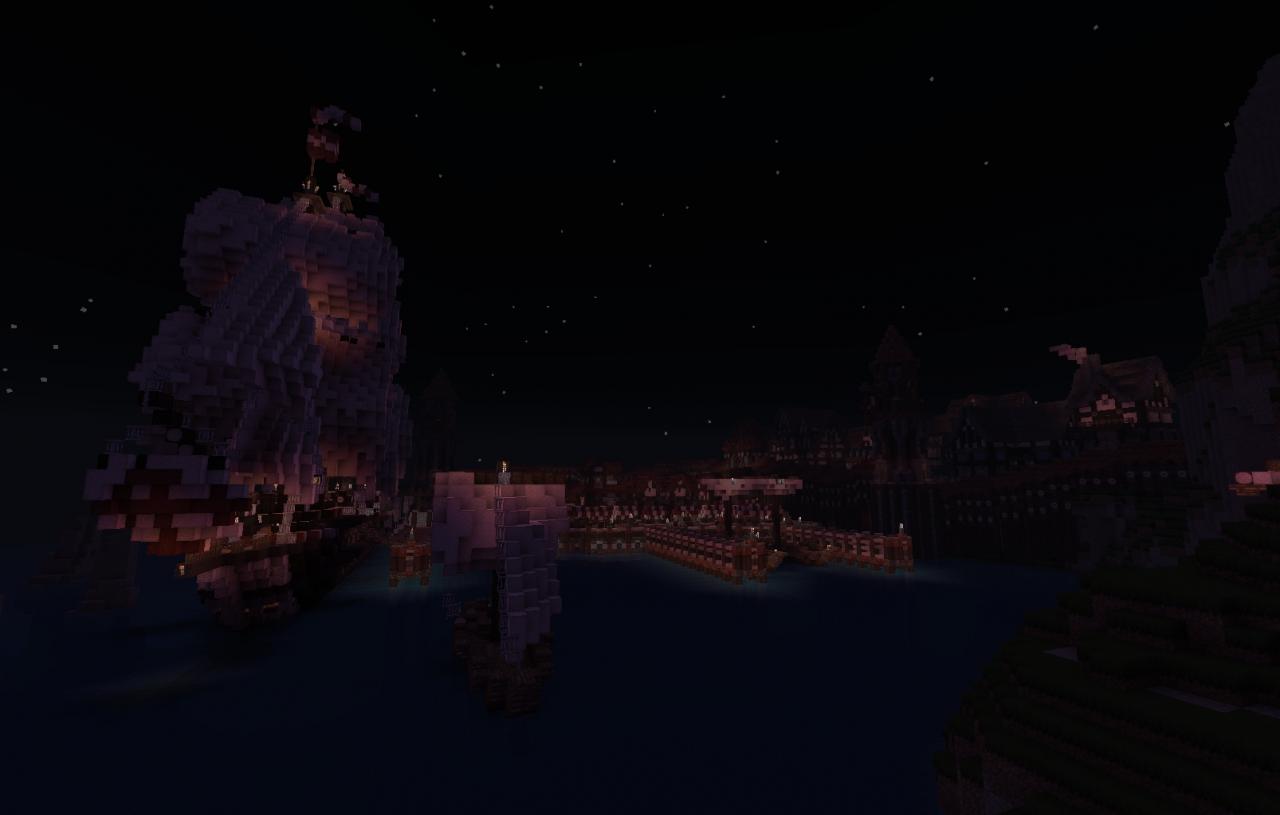 Duncrest, the capital of Redania Minecraft Map