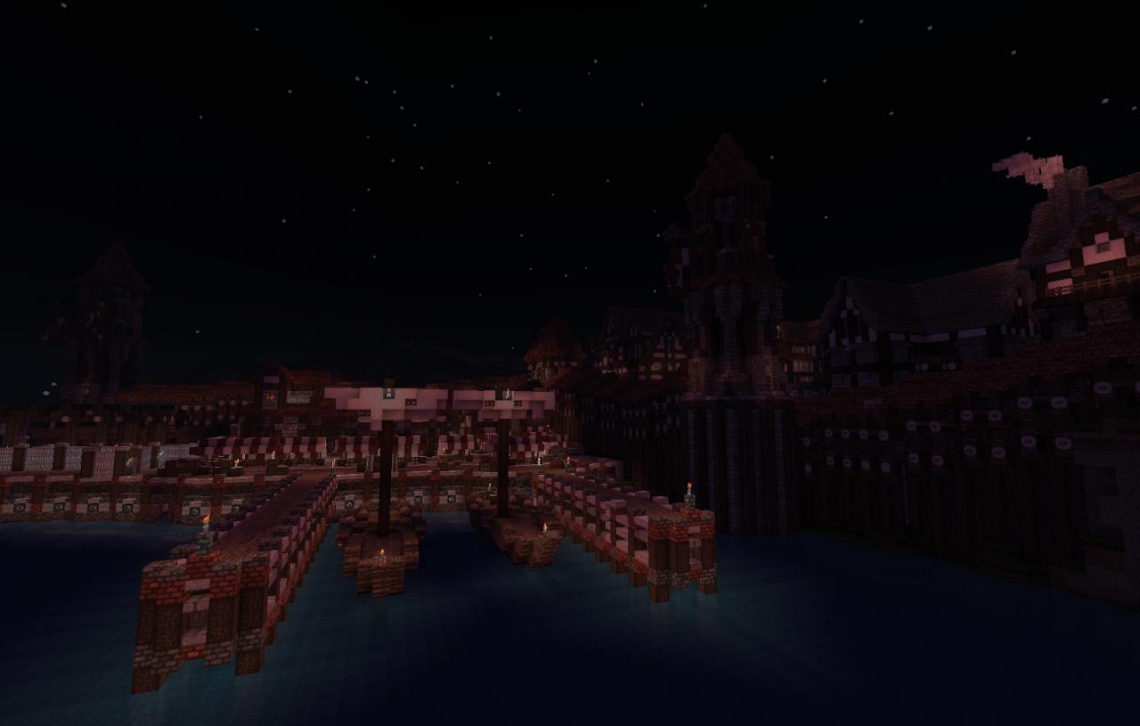 Duncrest, the capital of Redania Minecraft Map