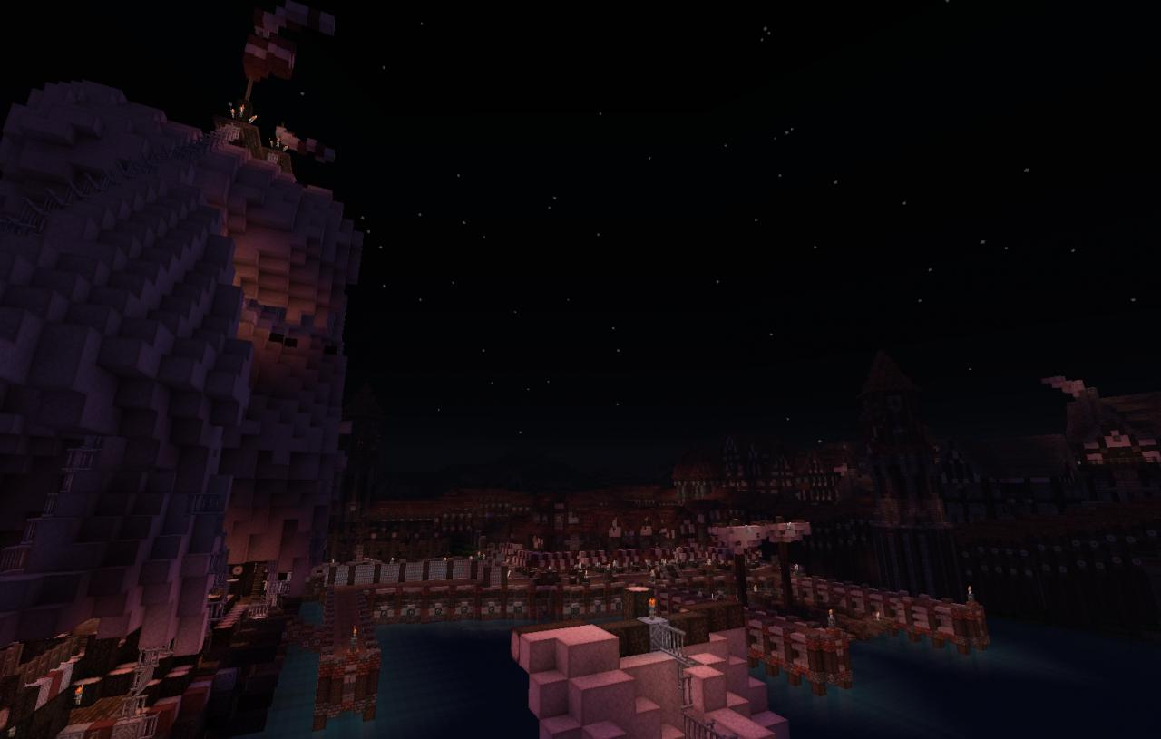 Duncrest, the capital of Redania Minecraft Map