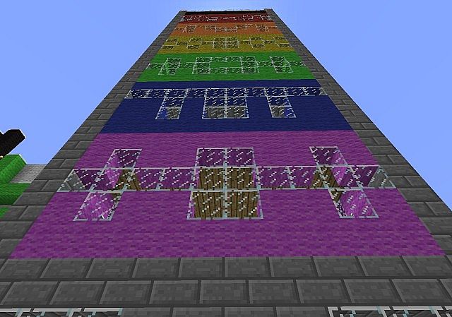 Rainbow Tower! Minecraft Map
