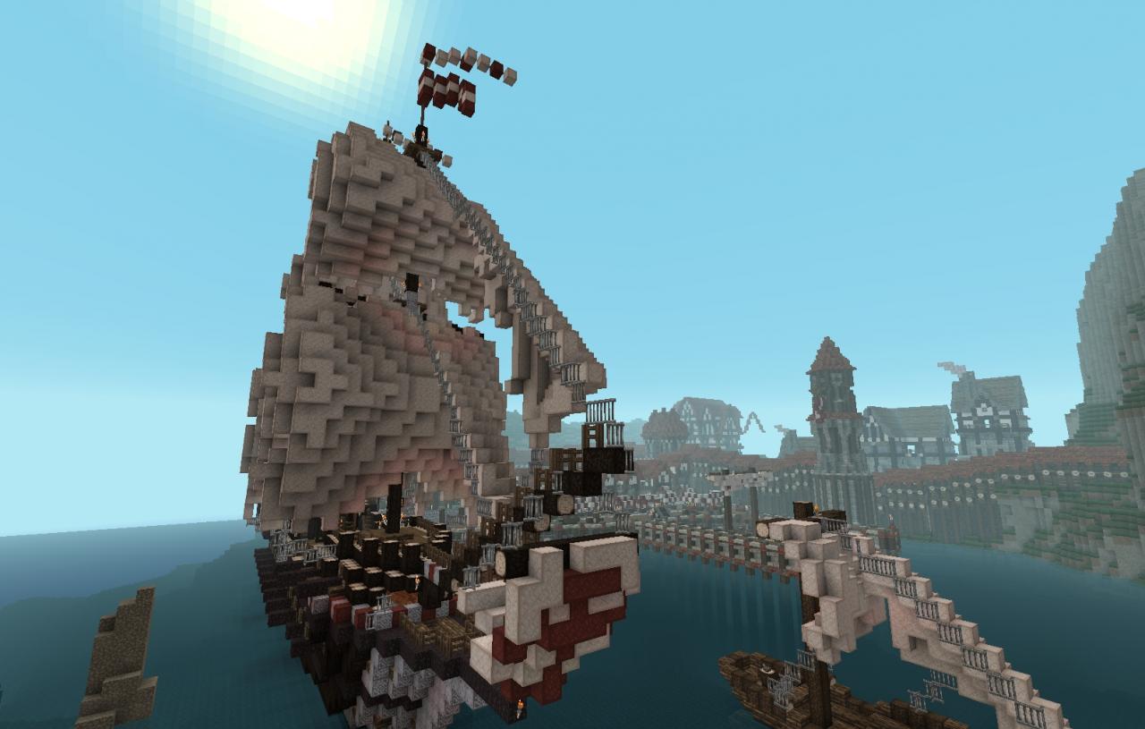 Duncrest, the capital of Redania Minecraft Map