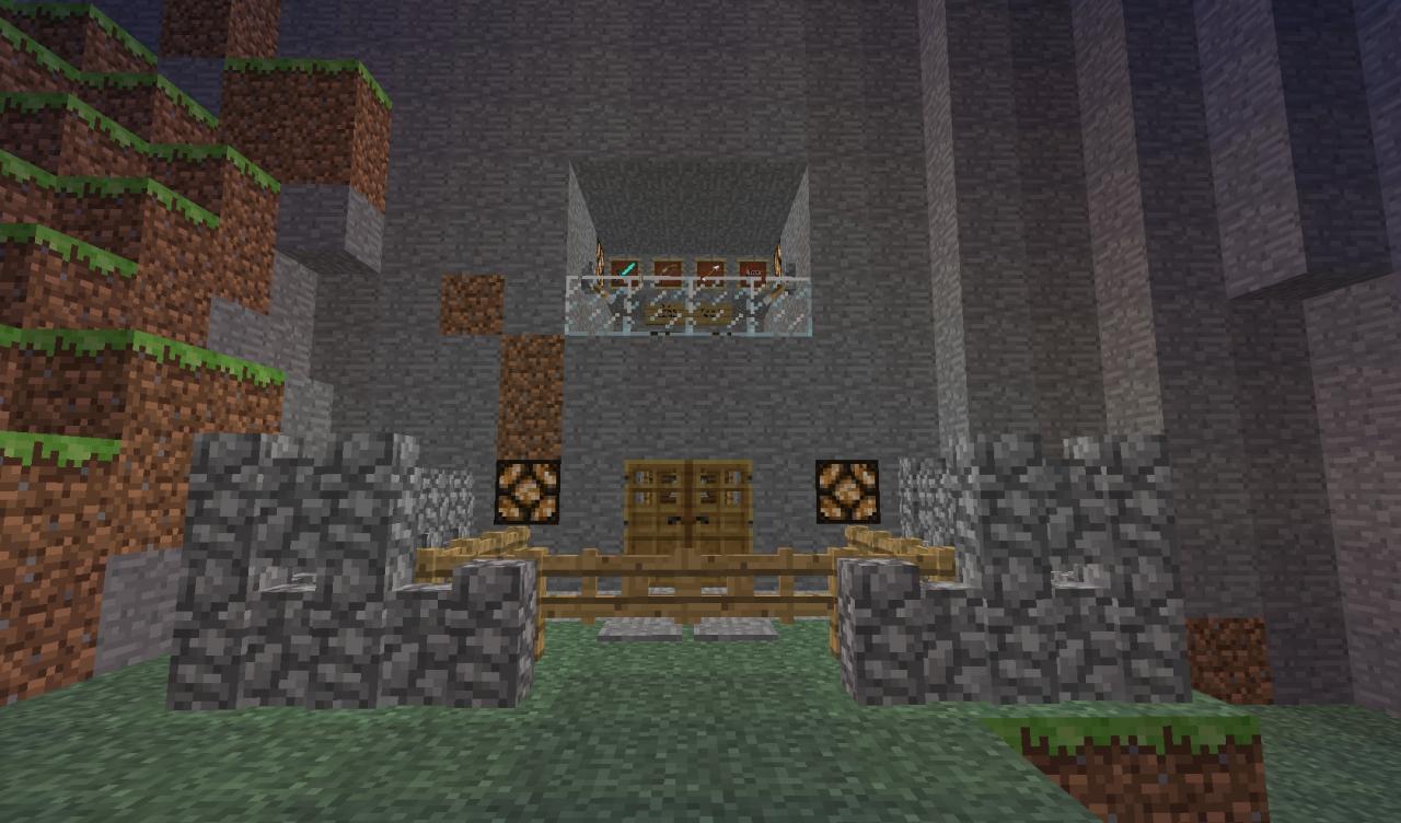 Mountain Side/Underground House Minecraft Map