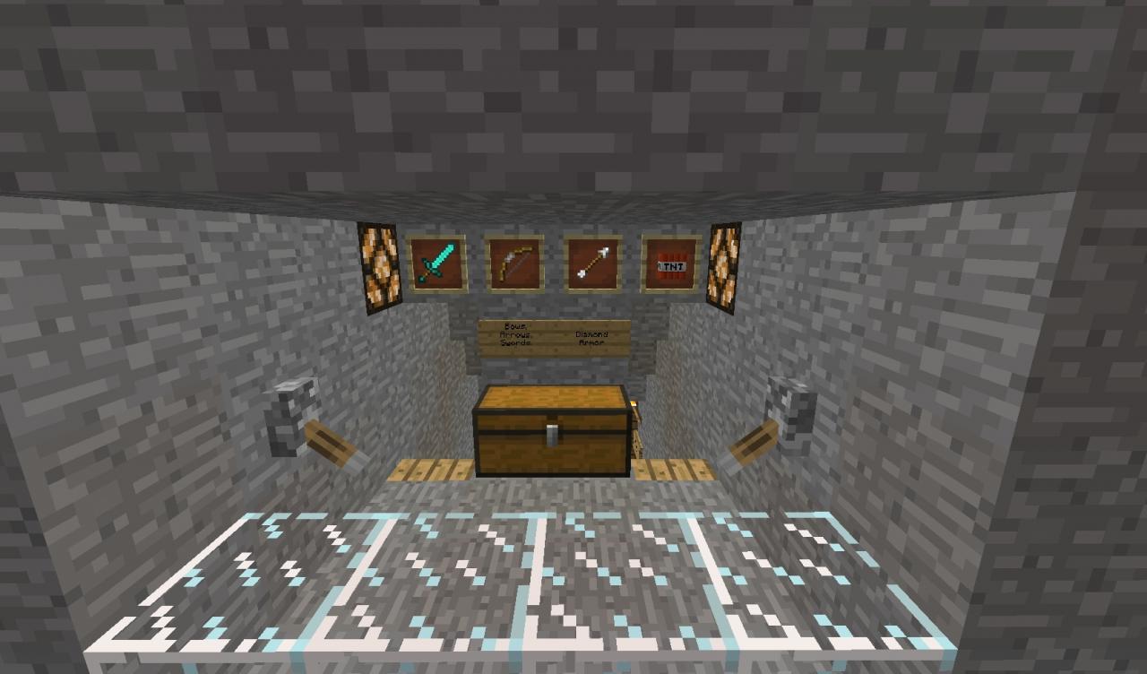 Mountain Side/Underground House Minecraft Map