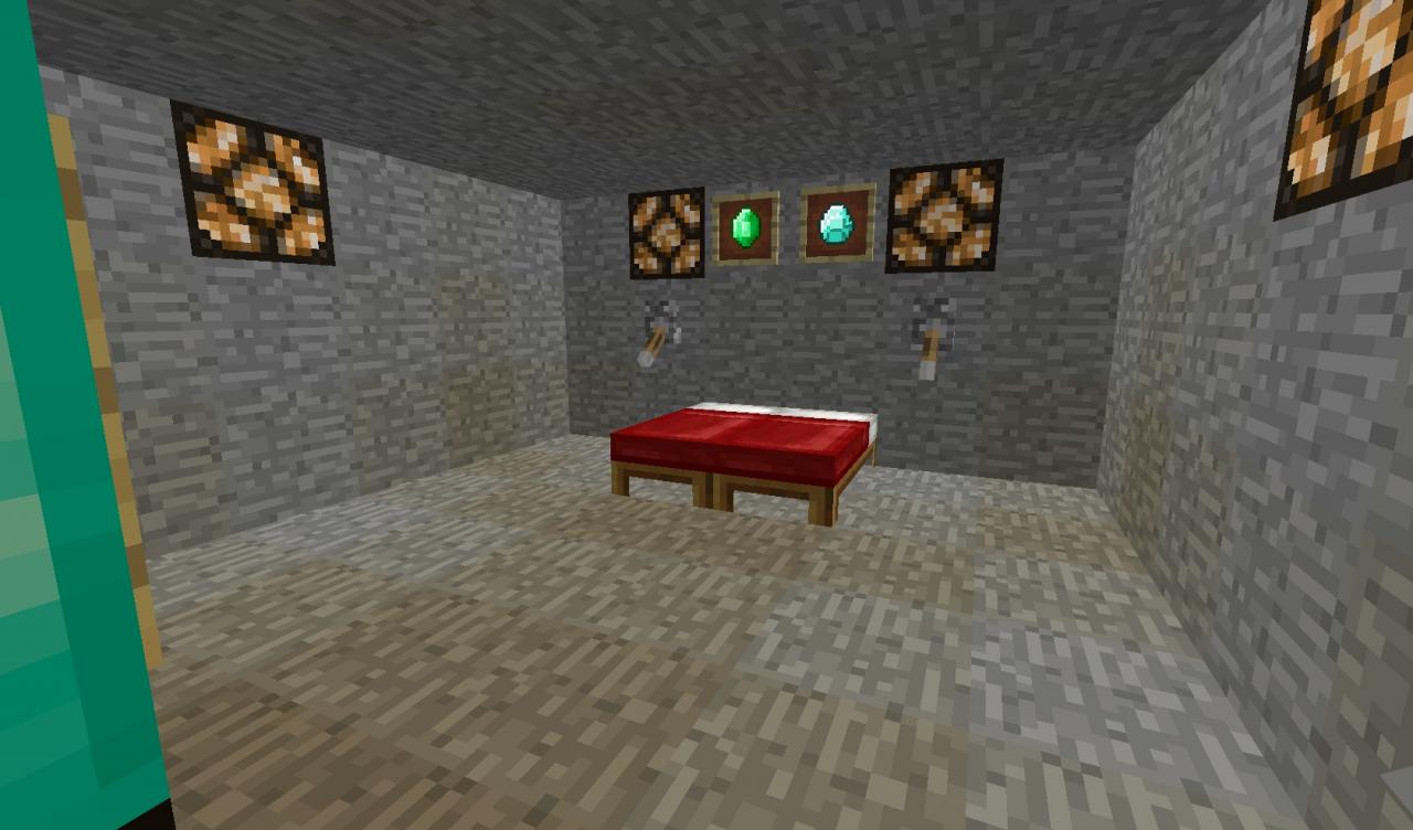 Mountain Side/Underground House Minecraft Map